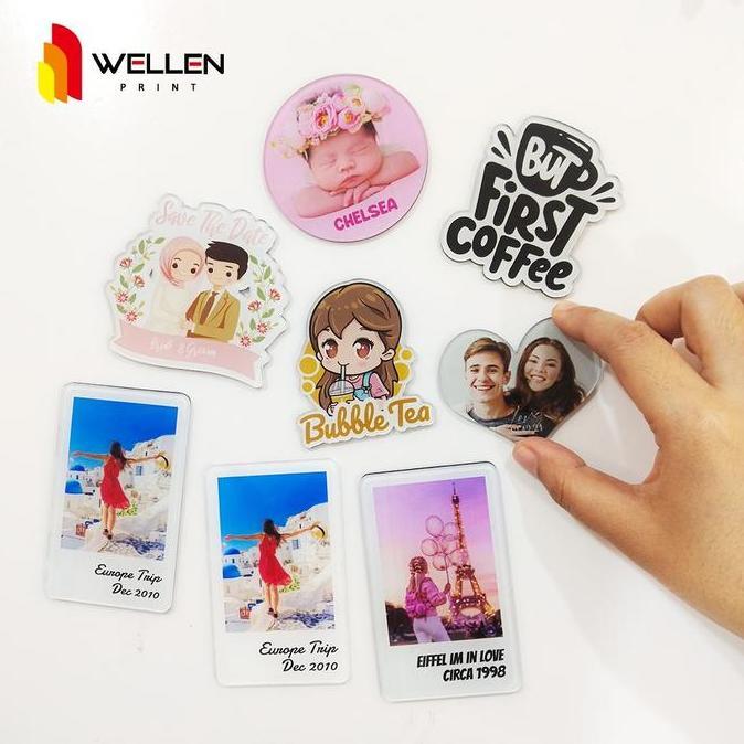 Jual New- Magnet kulkas akrilik print custom / cetak Tempelan Fridge ...