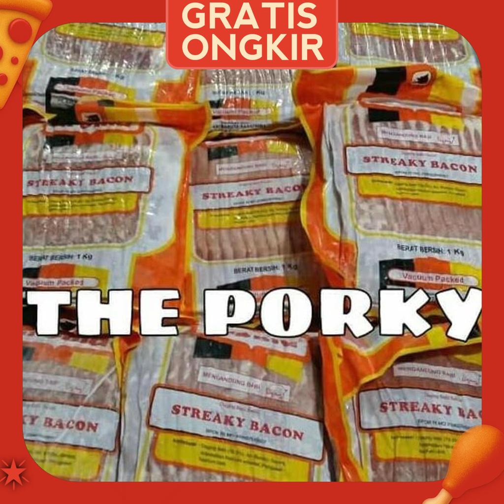 Jual Pork Streaky Bacon Babi Aroma Bali (1Kg Perpak) | Shopee Indonesia