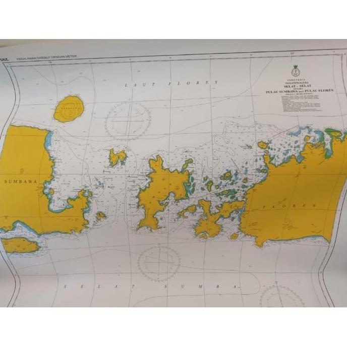 Jual BEST PETA LAUT INDONESIA MARINE NAVIGASI HIDROS MAP KAPAL ...