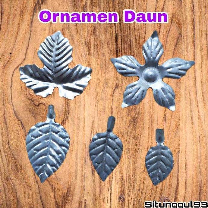 Jual Dkrs- Daun Mawar Ukuran Besar Isi 50 Pcs Plat Besi | Shopee Indonesia