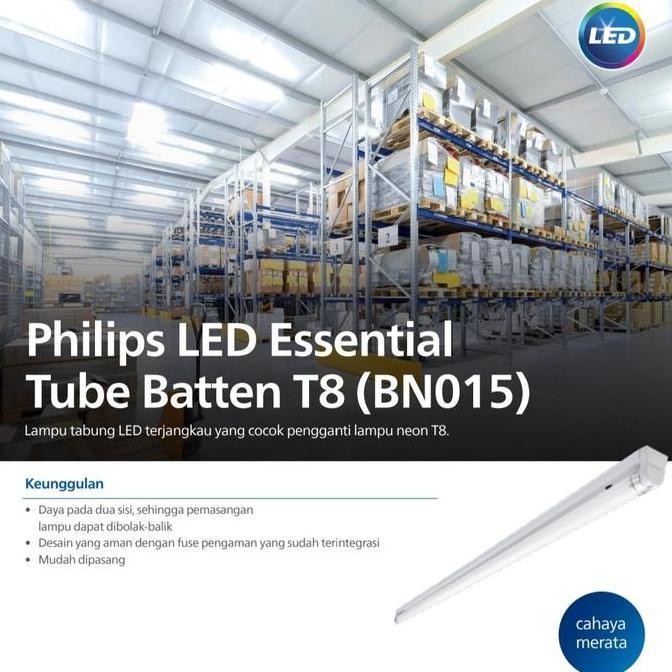 Jual Lampu Tabung LED TL T8 PHILIPS Essential LEDtube Batten BN015C 8 ...