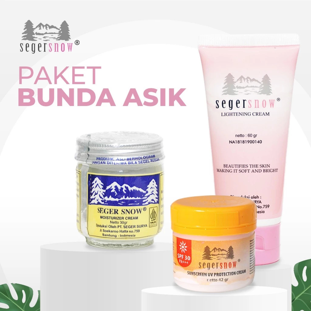 Jual ARJUNA Seger Snow Lightening Cream Vanishing cream Sunscreen Halal ...