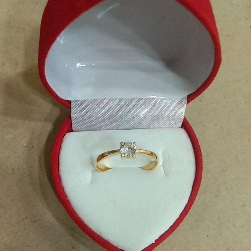Jual Cincin Mata Putih 1 Gram Emas Muda Beragam Ukuran | Shopee Indonesia
