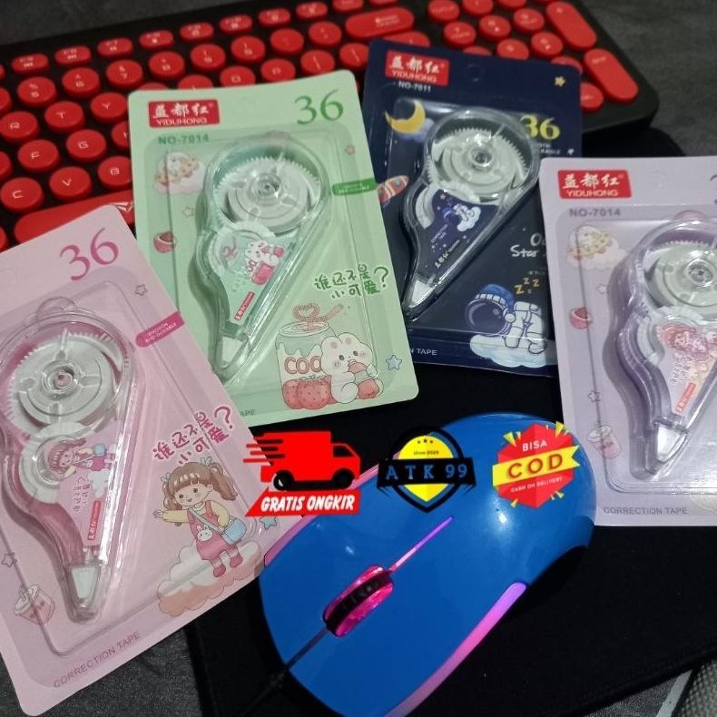 Jual 1609HONG -TIPE EX Kertas Isi 12/correction Tape/penghapus pulpen ...