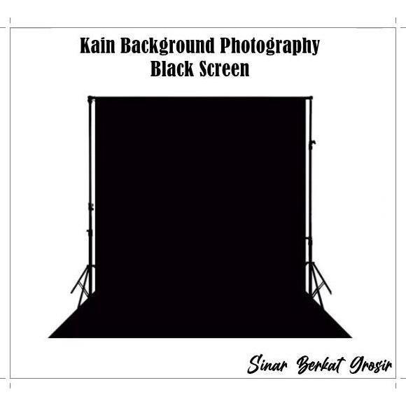 Jual Lansungkirim- Kain Background Foto Video Black Screen / Kain ...