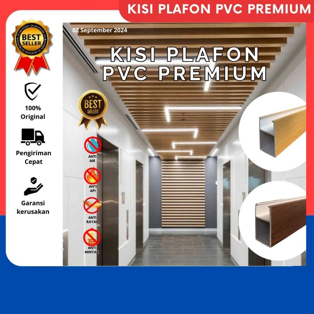 Jual Kisi Kisi Plafon PVC | Plafon PVC | WPC Bar Ceiling | plafond PVC ...
