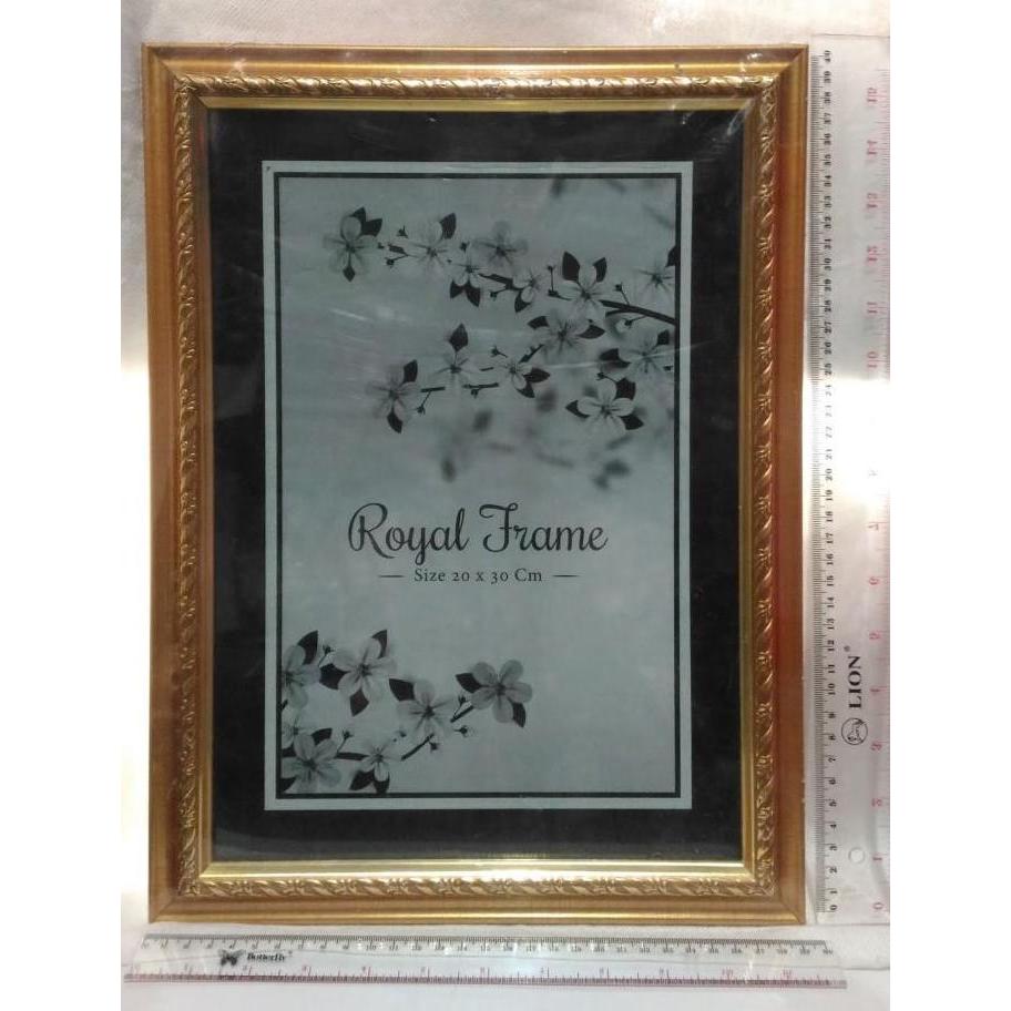 Jual Frame Bingkai Foto 25 x 35 Besar Emas Polos Piagam Ijazah ...