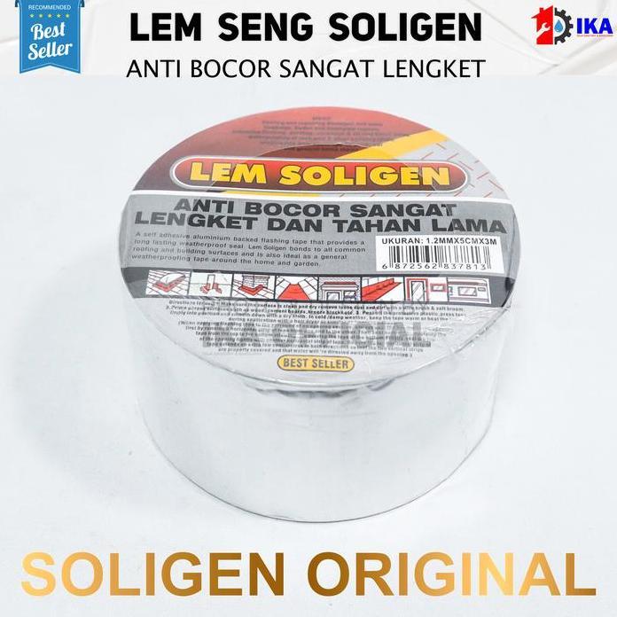 Jual Terlaris - Lem Seng SOLIGEN 3 Meter Super Band / Lem Asbes Talang ...