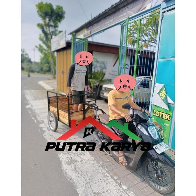Jual Terlaris Gerobak Derek Motor Sebaguna Multifungsi / Gerobak Barang ...