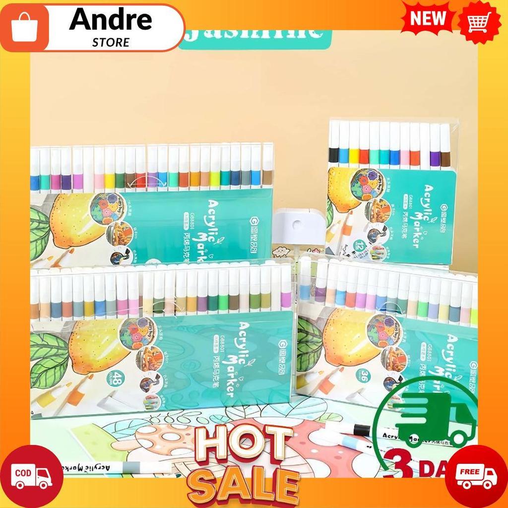 Jual [Cod] Pen Akrilik Marker Warna Cepat Kering Tahan Air / Spidol ...