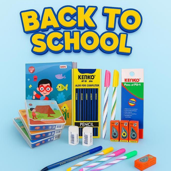 Jual Paket Belajar Lengkap 5In1 Cocok Untuk Sd/Smp Buku / Pensil ...