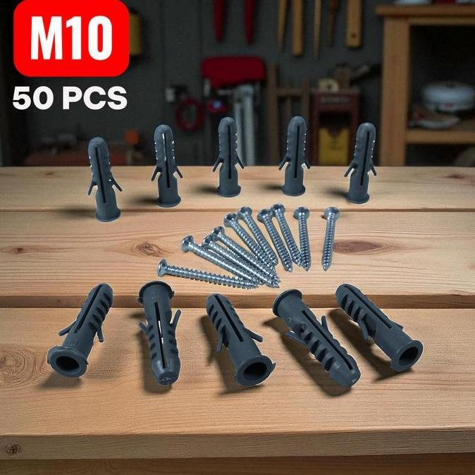 Jual AVOCEAN Set Baut Skrup Fisher Expansion Screw Fischer Pipe Nylon ...