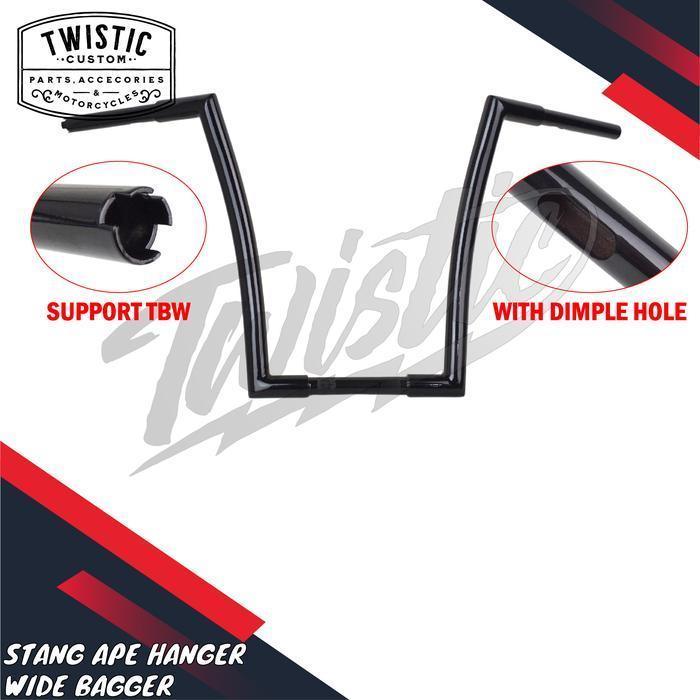 Jual (Ready) Stang Ape Hanger Wide Bagger Tinggi Motor Harley Sportster ...