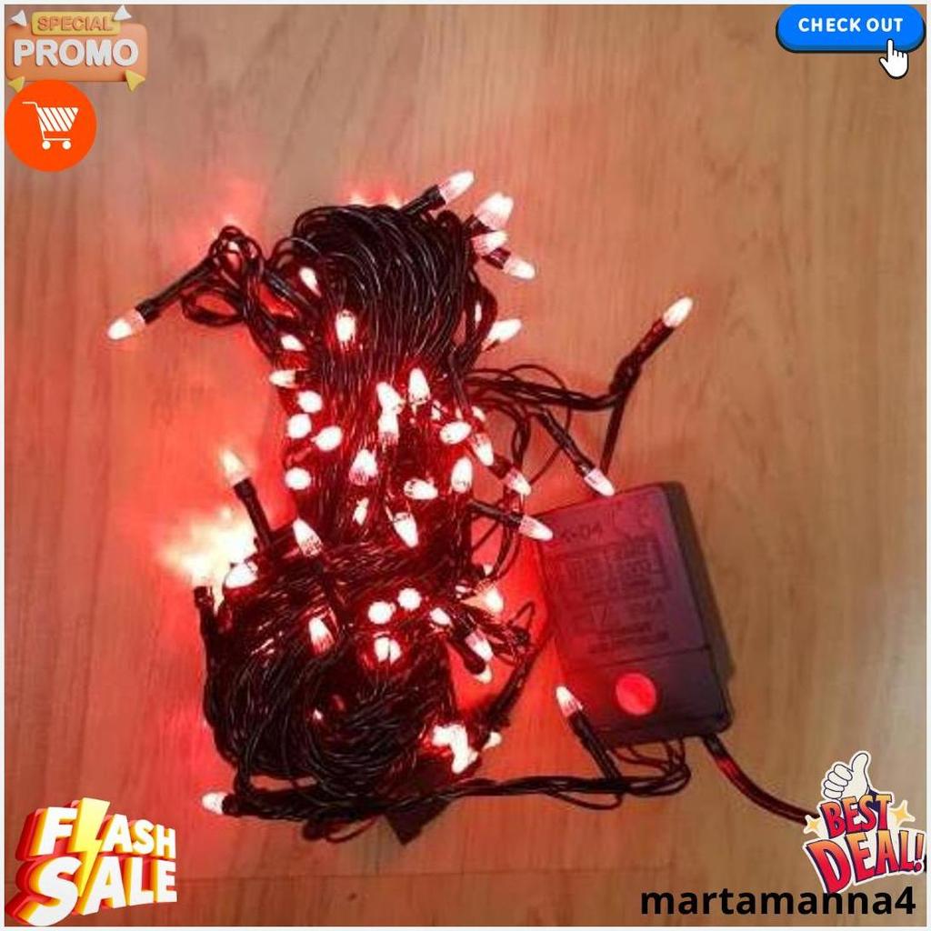 Jual Lampu Natal Tumblr Kabel Hitam Warna M,B,P,H,Unggu,Warm White ...