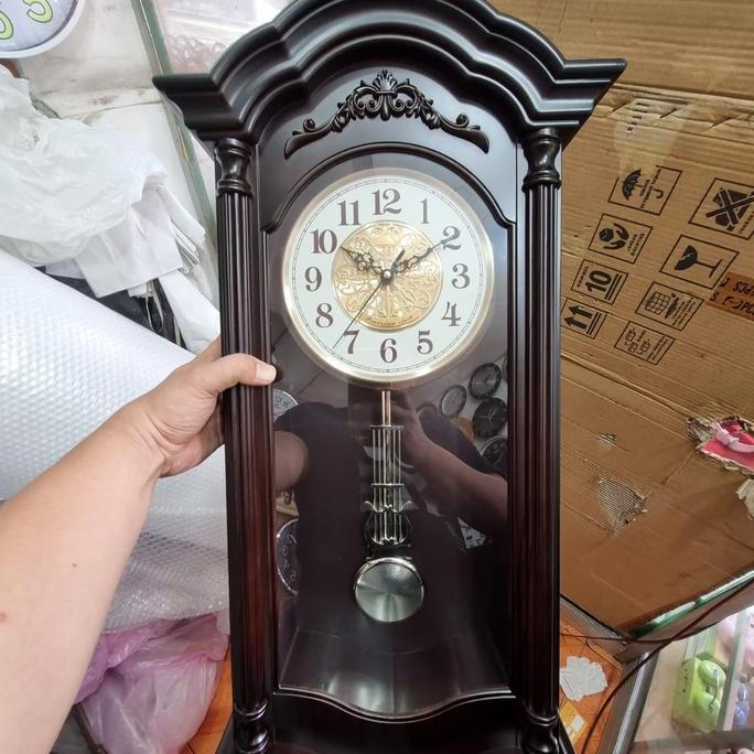 Jual TERMURAH - jam dinding kuno klasik motif kayu musik dan bandulan ...