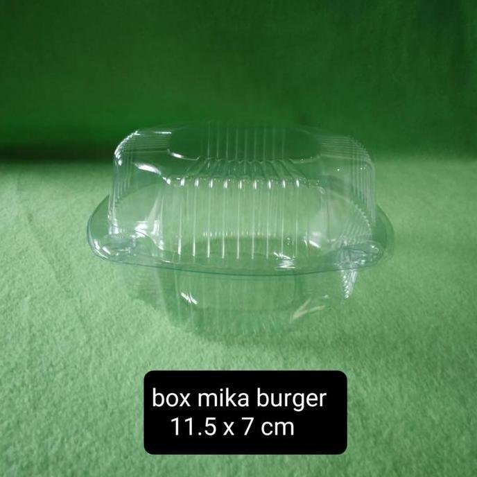 Jual 50PCS BOX Mika Burger / Mika Hamburger / Mika Kue / Mika Roti ...