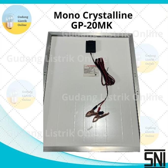 Jual SOLAR PANEL 20wp POLY CRYSTALLINE SOLAR CELL PANEL SURYA 20 WATT ...