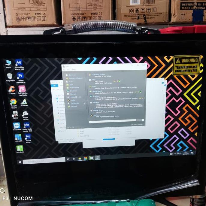 Jual CASING PC PORTABLE MINI LIVE STREAMING VMIX + MONITOR LED 16" IPS ...