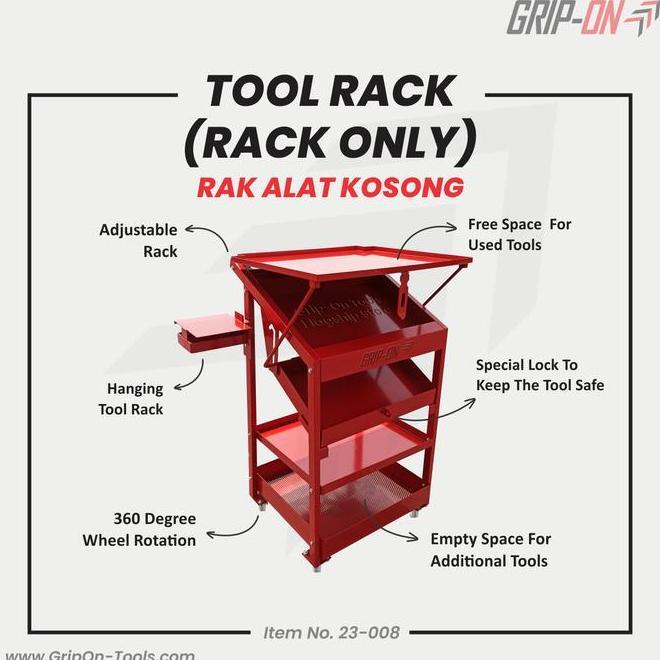 Jual Grip-On Tool Rack Rak Alat Bengkel Rak Perkakas Toolrack Cart ...