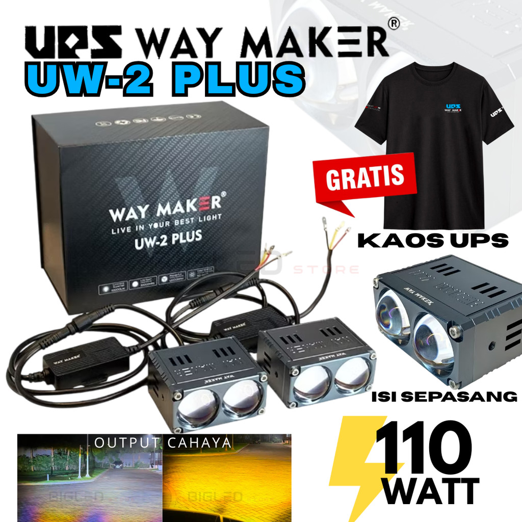 Jual [GRATIS EXTRA KAOS] UPS WAYMAKER UW2 UW-2 PLUS MINI LASER 2 MATA ...