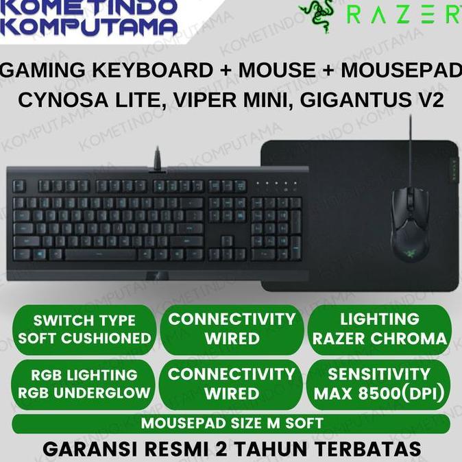 Jual Razer Level Up Bundle - Cynosa Lite, Viper Mini, Gigantus V2 ...