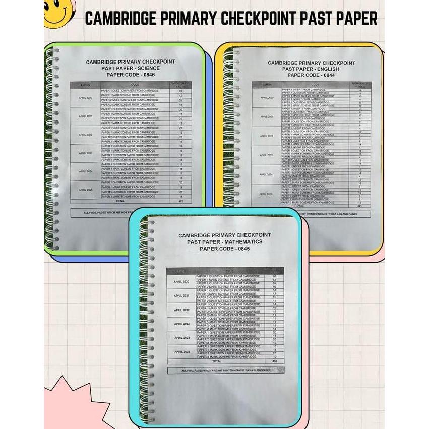 Jual Cambridge Primary Checkpoint Past Paper 2020-2025 | Shopee Indonesia