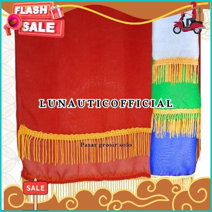 Jual sampur rumbai /renda/gandrung/remo ukuran SD SMP SMA PROMO ...