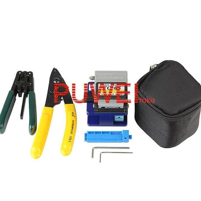 Jual FTTH Splice fiber optic stripper Optical cleaver tool kits AX33 ...