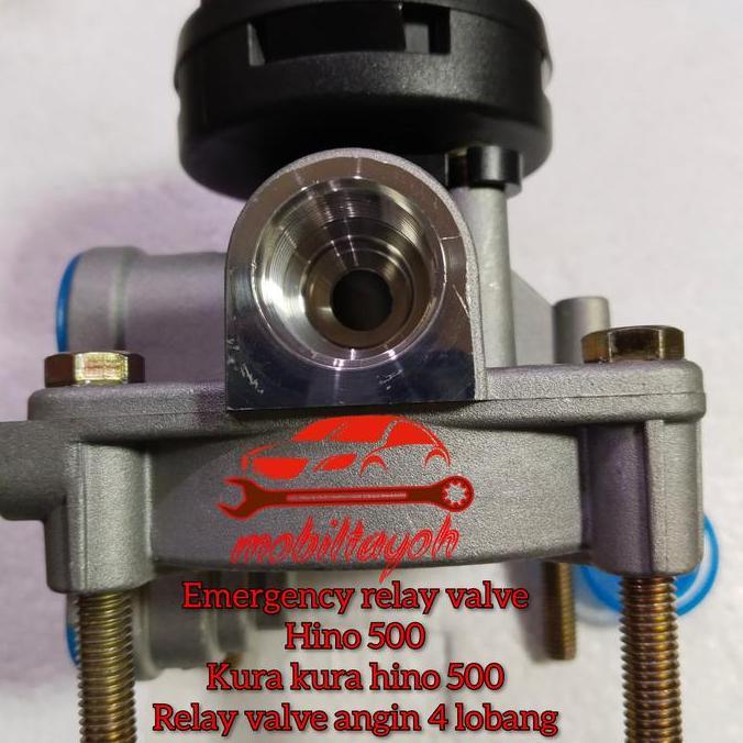 Jual RELAY VALVE ANGIN HINO 500 EMERGENCY RELAY VALVE 4 LOBANG TERBARU ...