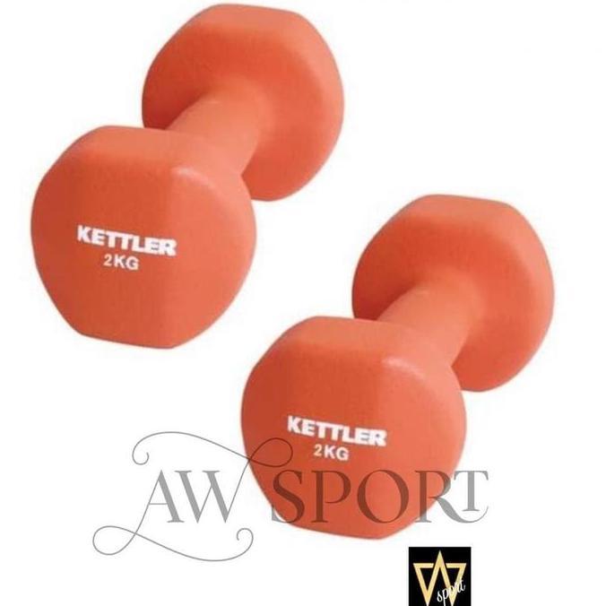 Jual dambel KETTLER neoprene 4kg/pair /dumbells isi 2x2kg /dambel 4kg ...