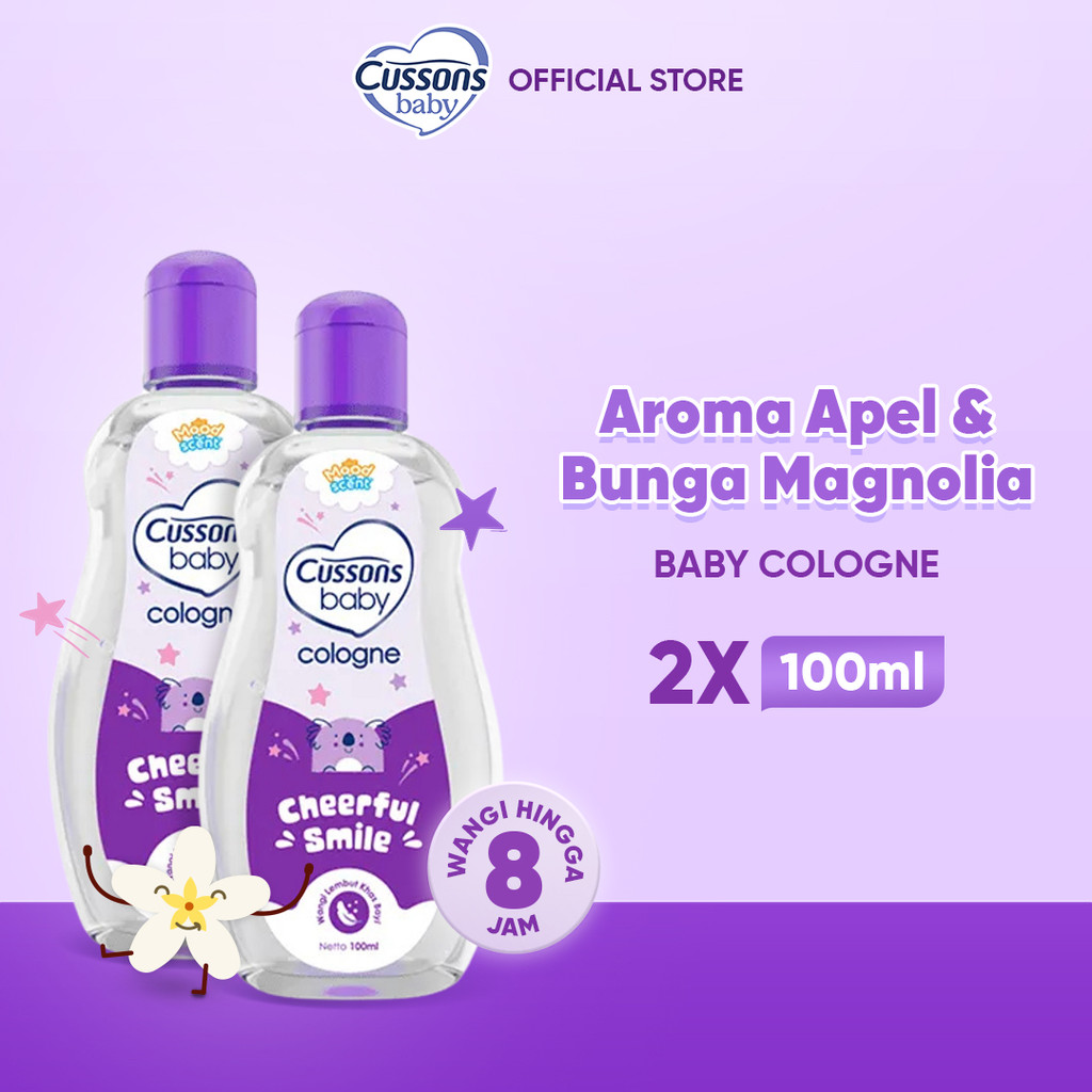 Jual Cussons Baby Cologne Cheerful Smile 100ml x2 | Shopee Indonesia