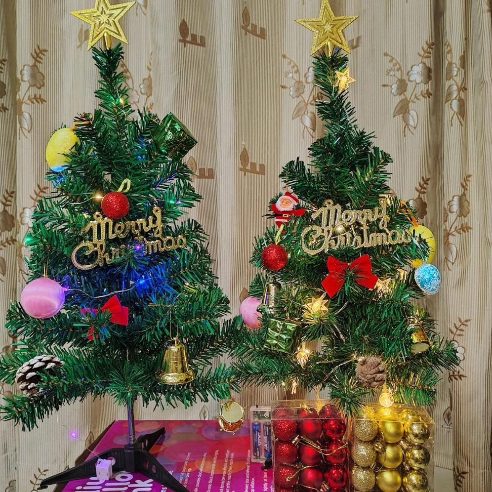 Jual Watsabel Ready60/90Cm Pohon Natal Paket Lengkap Beserta Aksesoris ...