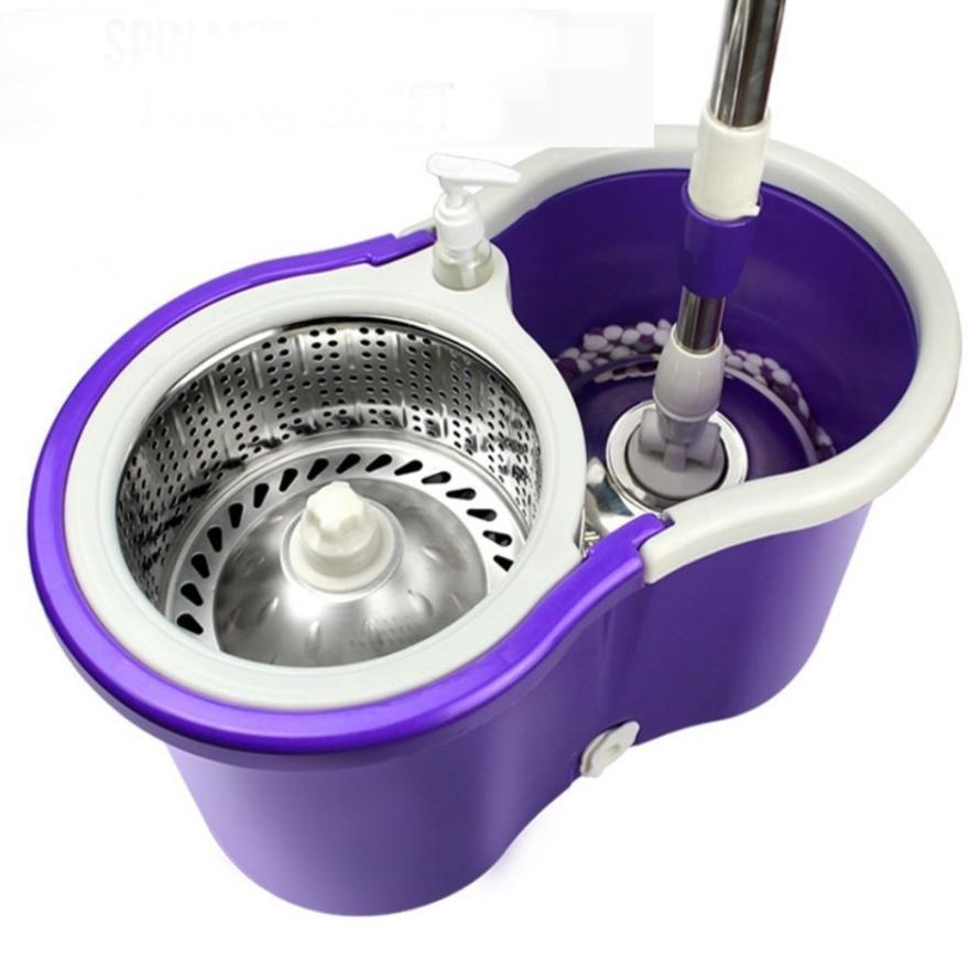 Jual Alat Pel Lantai Stainless Pel Super Mop + Ember Pencuci Putar 360 ...