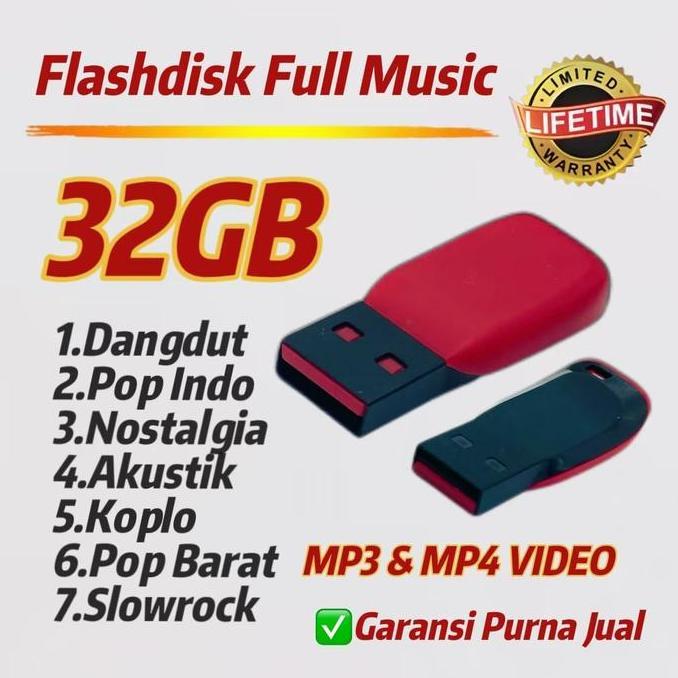 Jual Flashdisk 32GB Full Vidio Clips Berbagai Genre Musik Mp3 Mp4 Untuk ...