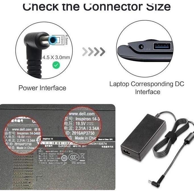 Jual Adaptor Charger Laptop HP 240 245 250 255 G1 G2 G3 G4 G5 G6 G7 ORI ...