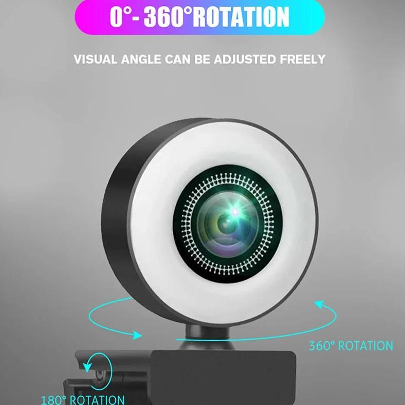 Jual Xiaomi 1080P Mini Camera Full HD Webcam With Ring Fill Light ...