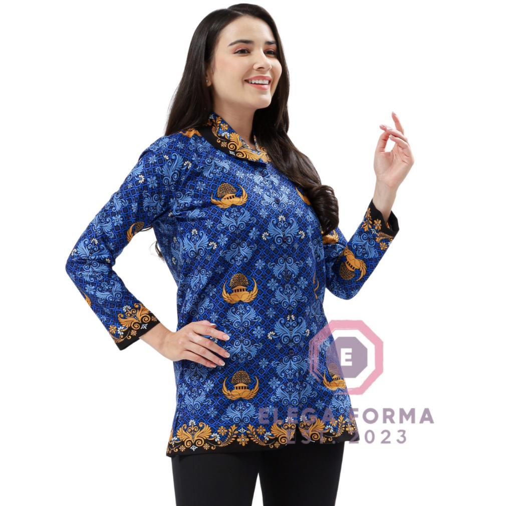 Jual Grade Ori Kemeja Wanita Pria Batik Korpri Terbaru 2025 | Shopee ...