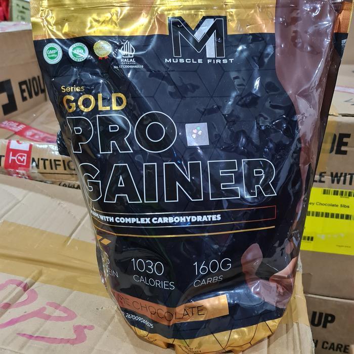 Jual M1 Muscle First Gold Pro Gainer 6 Lbs lb 6lb Weight Mass Gainer ...