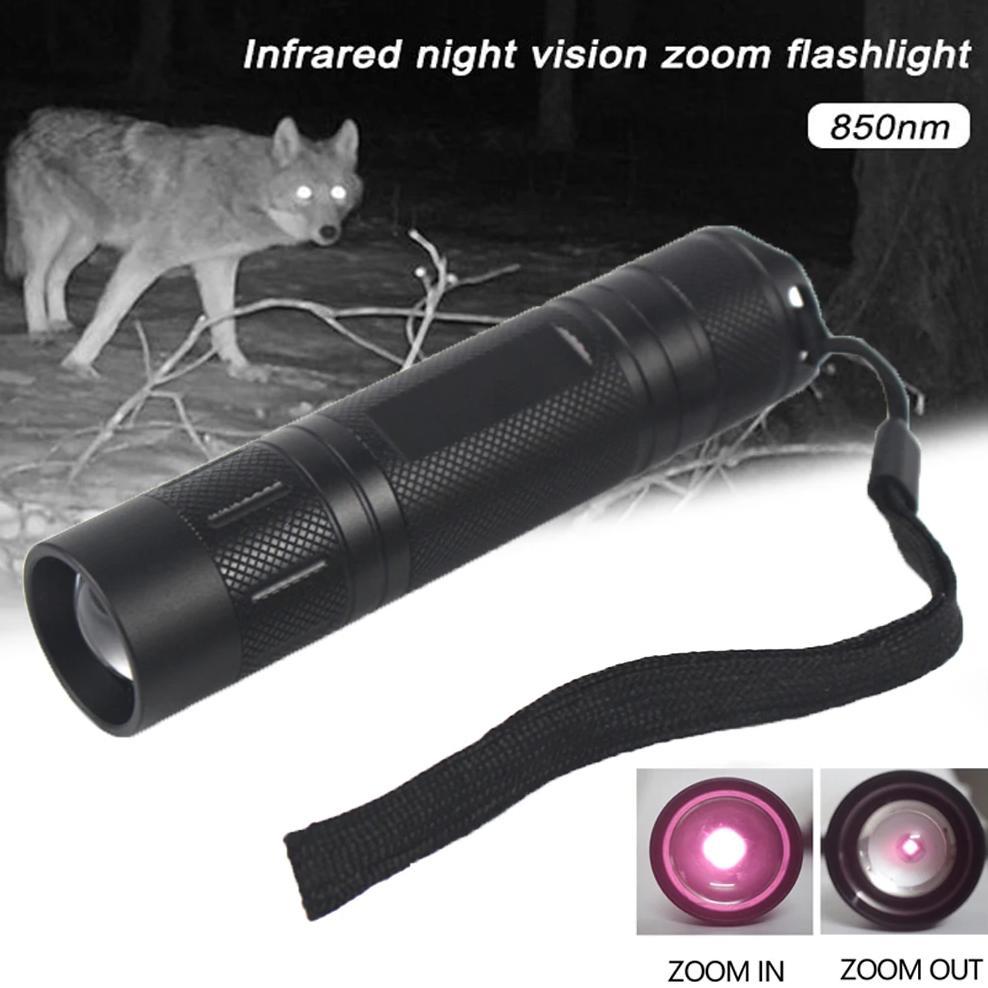 Jual Infrared Flashlight 850nm/940nm Adjustable Zoomable IR Hunting ...