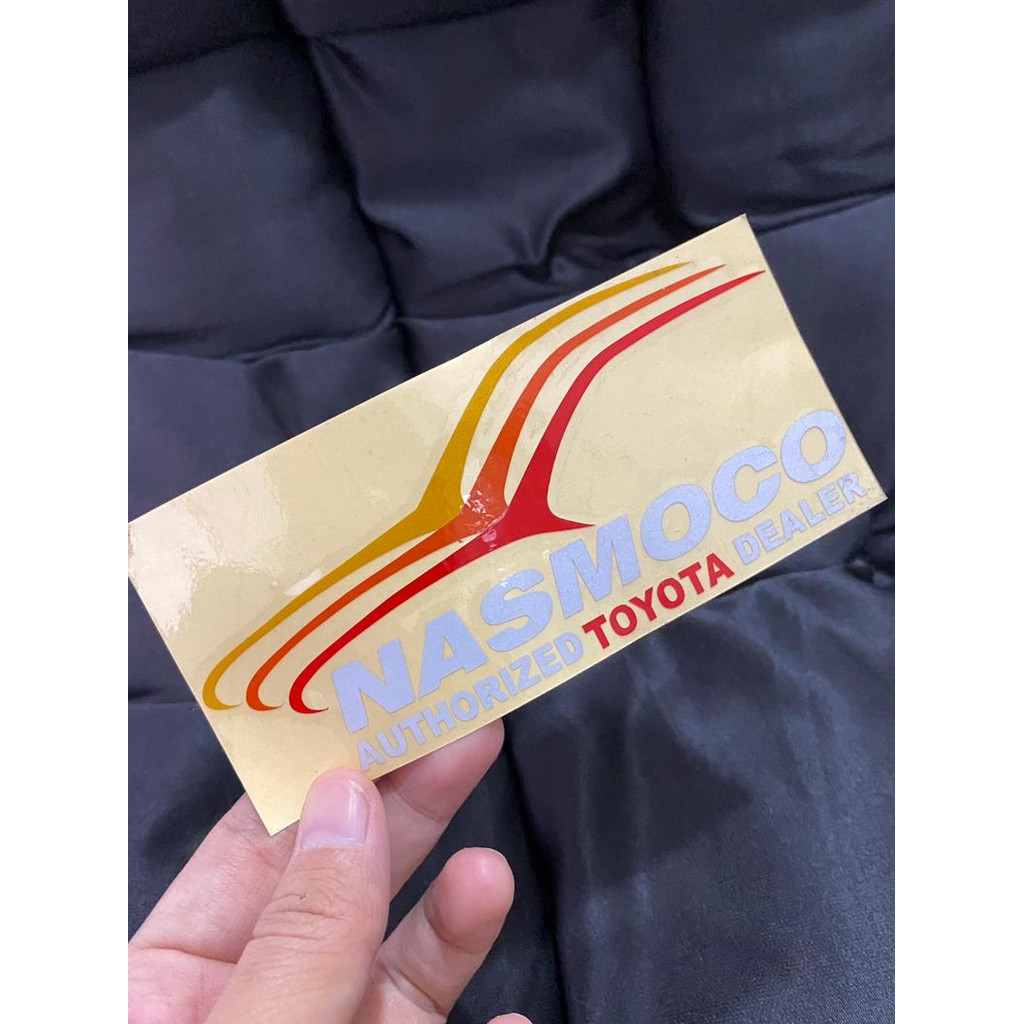 Jual Stiker Cutting Logo Mobil NASMOCO AUTHORIZED TOYOTA DEALER Ukuran ...