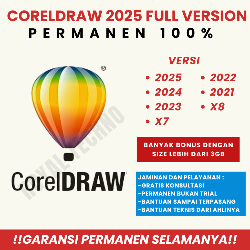 Jual CorelDraw 2025 2024 GARANSI PERMANEN ANTI BLOKIR Bisa dipakai ...