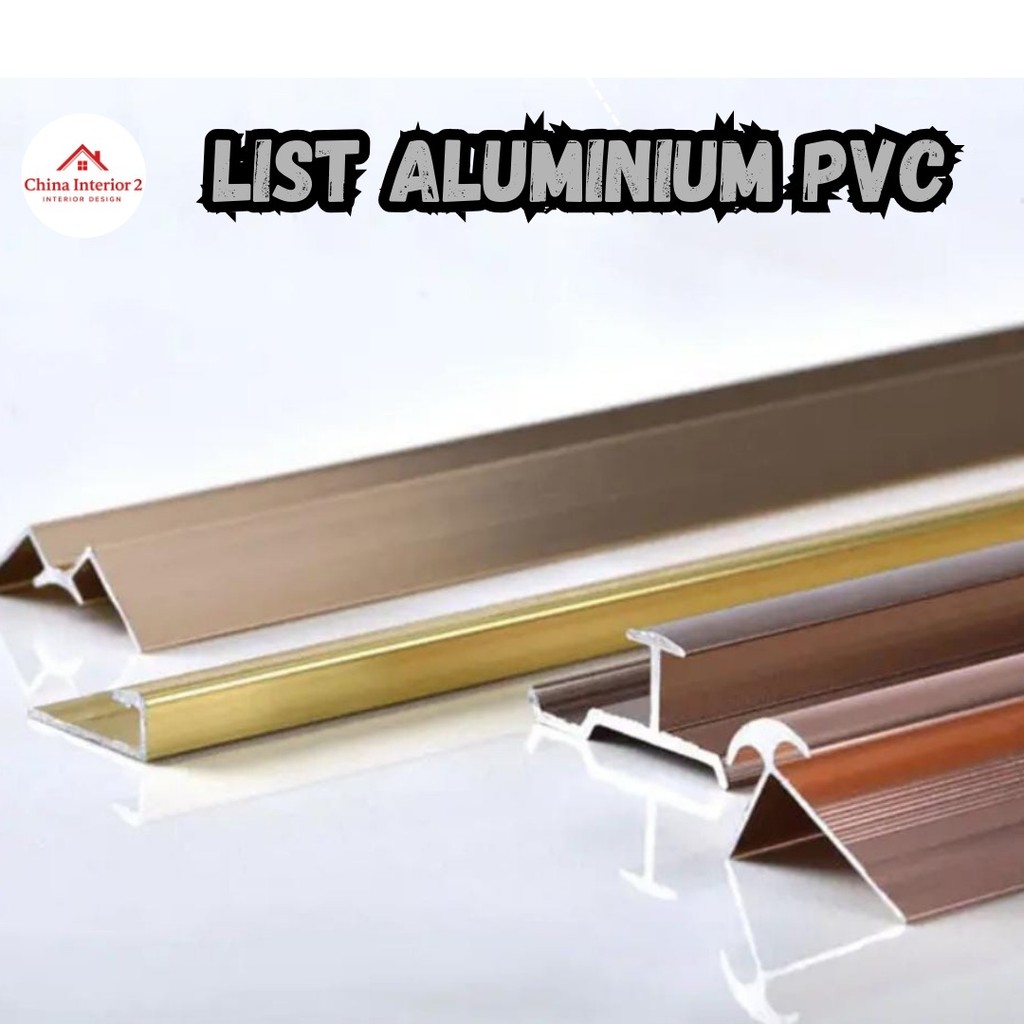 Jual LIST ALUMUNIUM WALLBOARD PVC MARMER Panjang 290cm List Lis Penutup ...