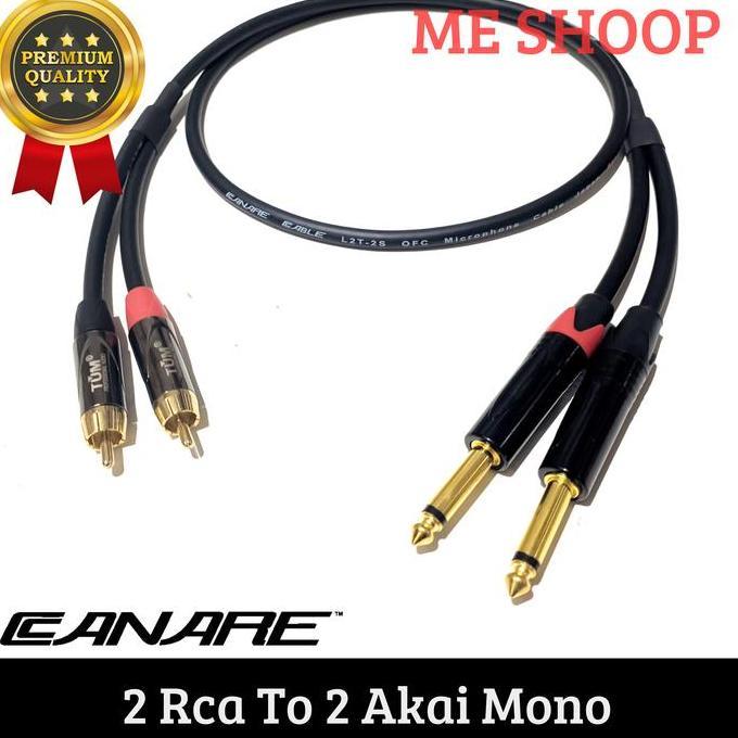 Jual kabel jack audio rca male to jack akai mono 6,5mm | Shopee Indonesia