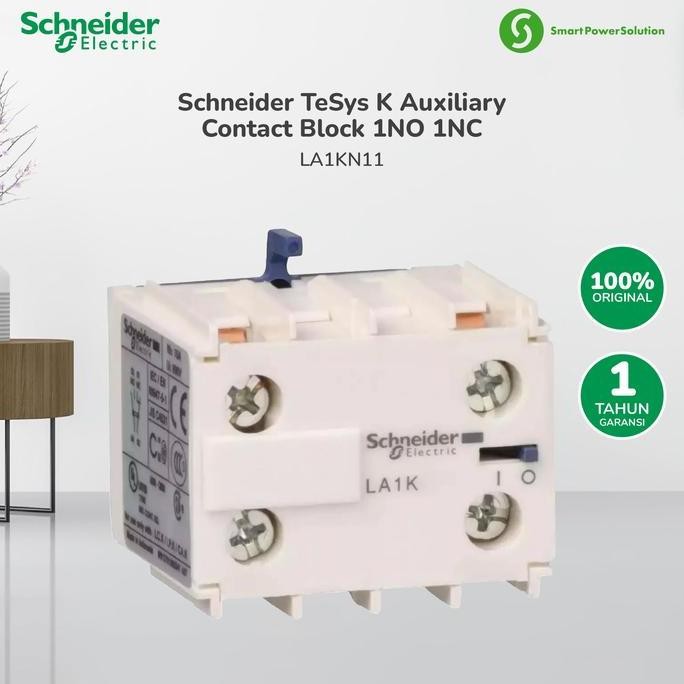 Jual BEARERS- Schneider TeSys K Auxiliary Contact Block 1NO 1NC ...