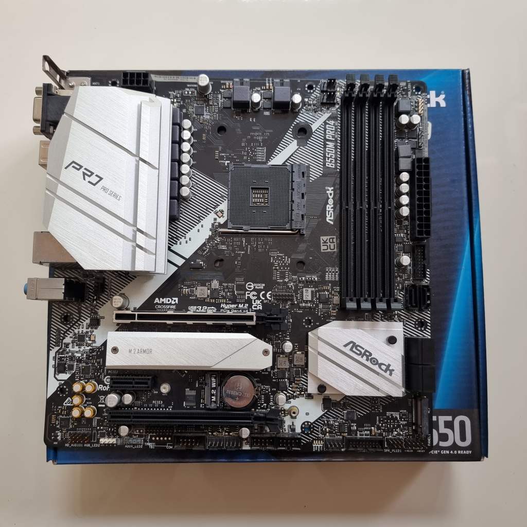 Jual ASROCK B550M PRO 4 FULLSET GRNSI RESMI ON 2026 | Shopee Indonesia