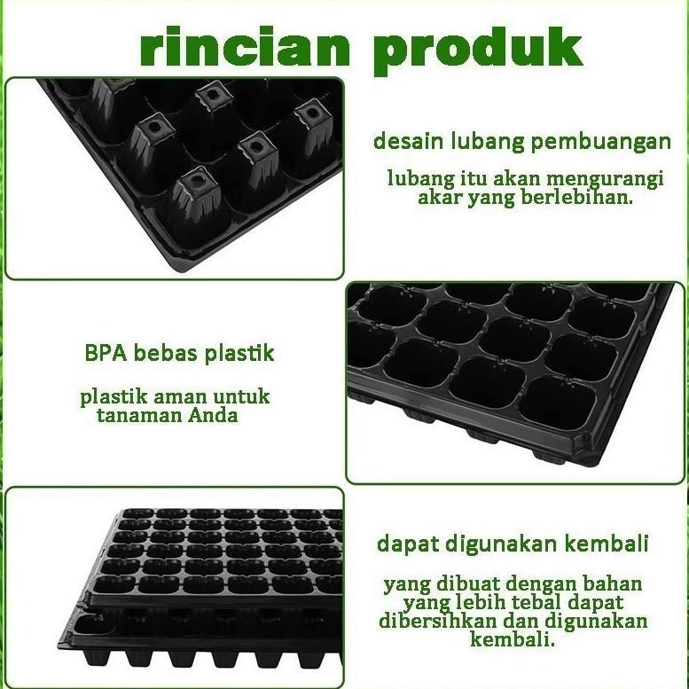 Jual Promo Cod 10 Pcs50/ 105 Lubang Tray Semai / Alat Semai Benih / Pot ...