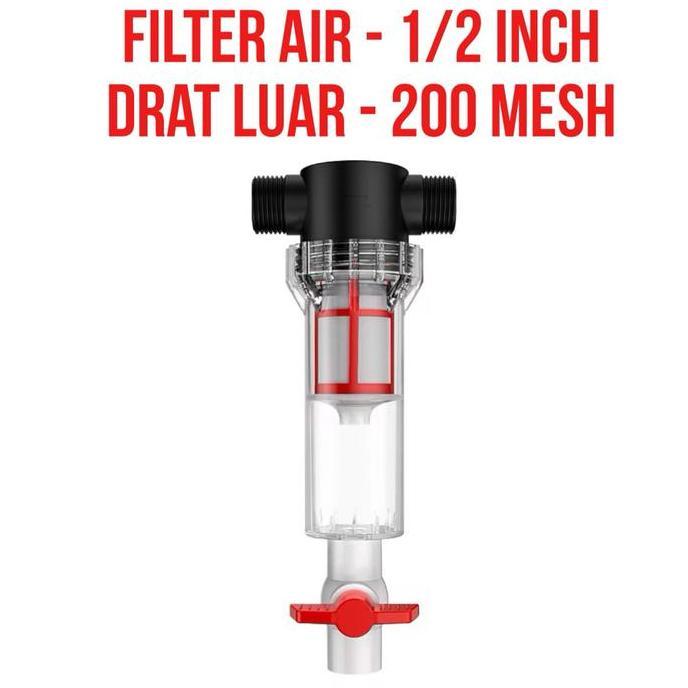 Jual KAHONO- MAHA Filter Air 1/2 inch Mesh 200 Sok Drat Luar Dengan ...