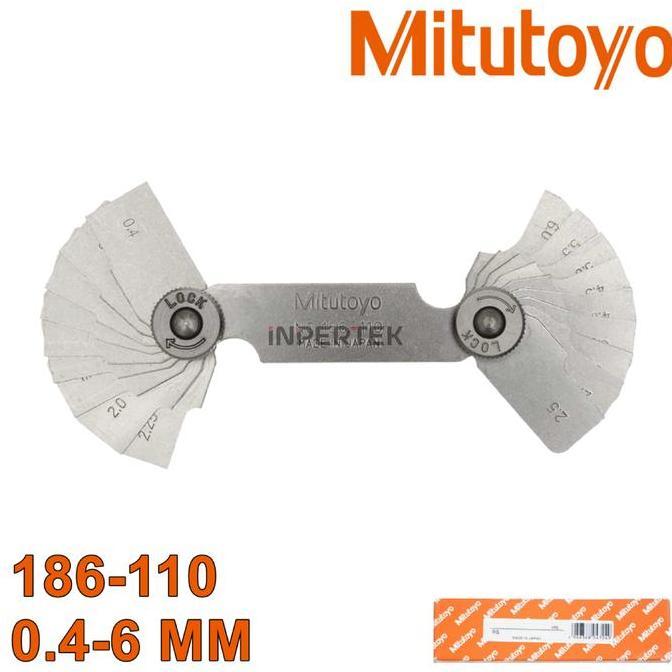 Jual QUIXOTE Mal Radius R0.4-6 186-110 Fillet Gauge Corner Gage Alat ...