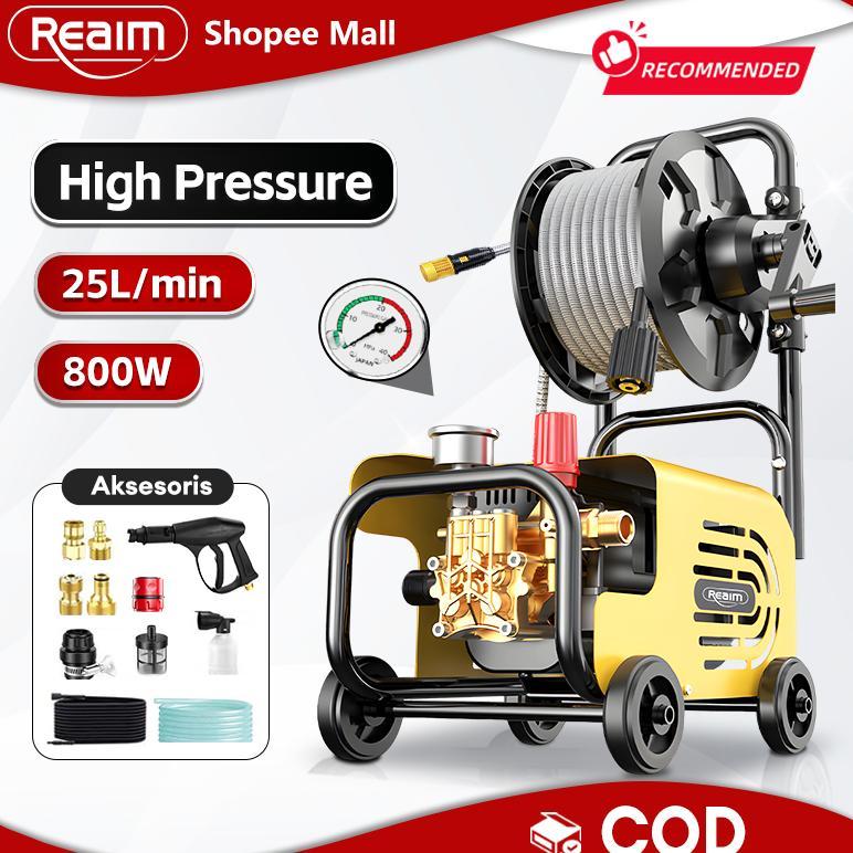 Jual REAIM Jet Cleaner 800W 650Bar High Preassure Washer mesin cuci ...