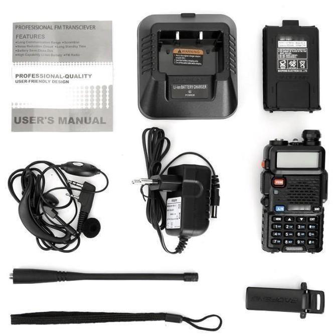 Jual NEW Handy Talky HT UV5R ORIGINAL Fullset plus headset Original ...